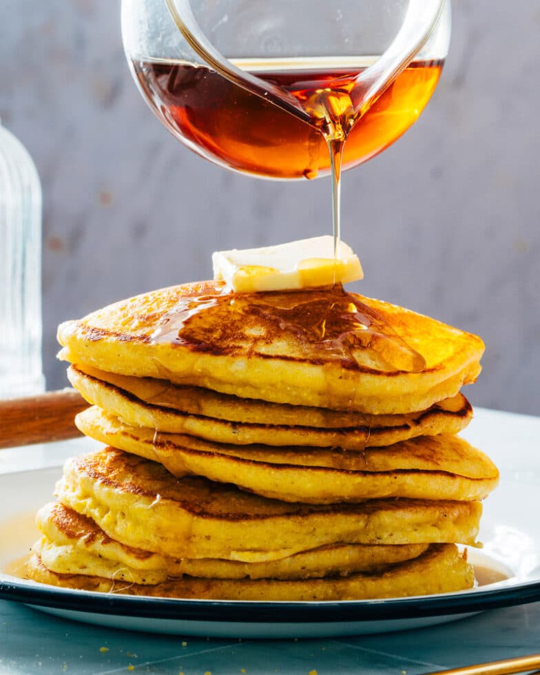 Cornmeal Pancakes – A Couple Cooks