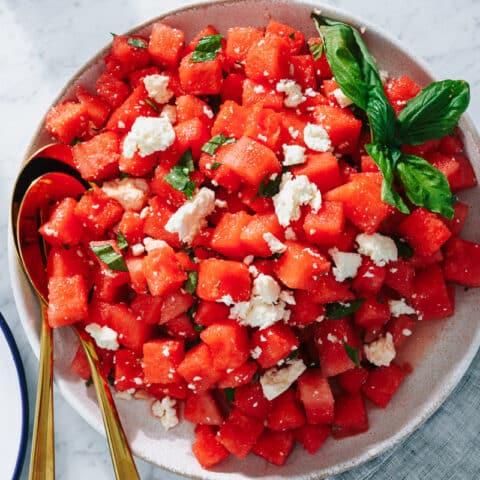 Watermelon Basil Salad – A Couple Cooks