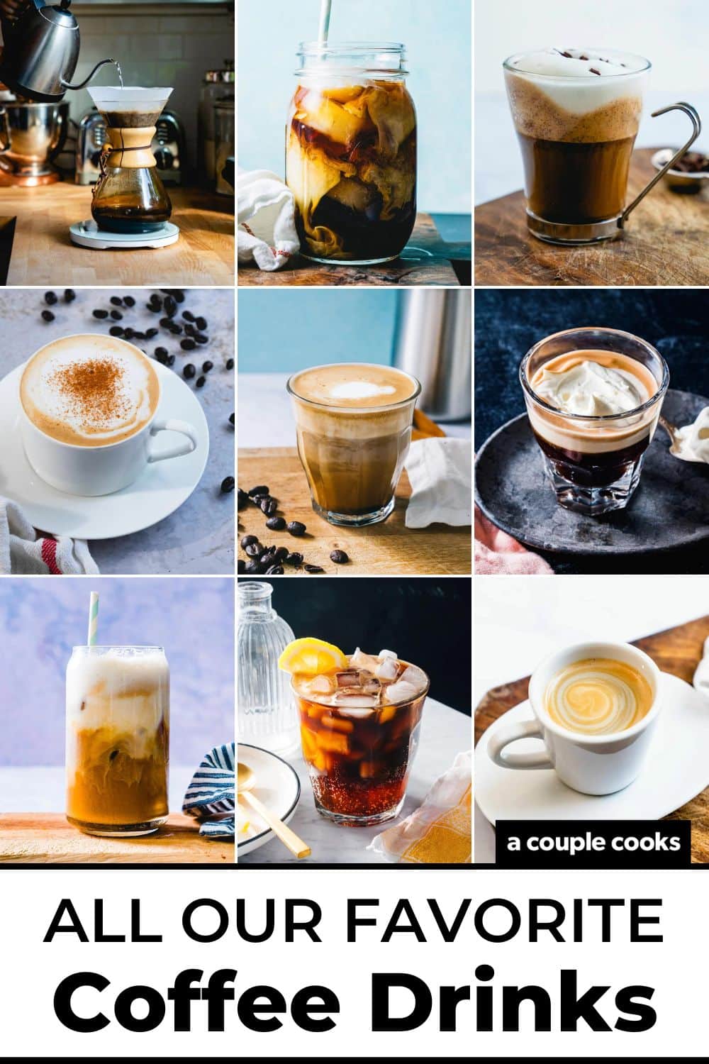 25 Great Coffee Drinks (with Recipes!) – A Couple Cooks