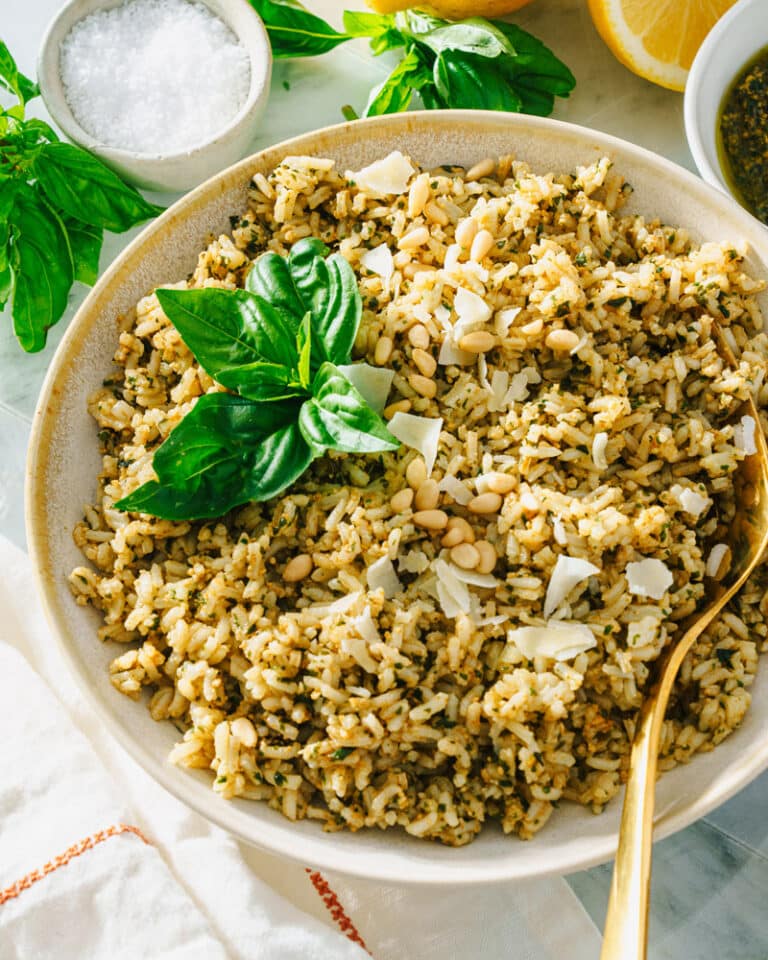 Pesto Rice – A Couple Cooks