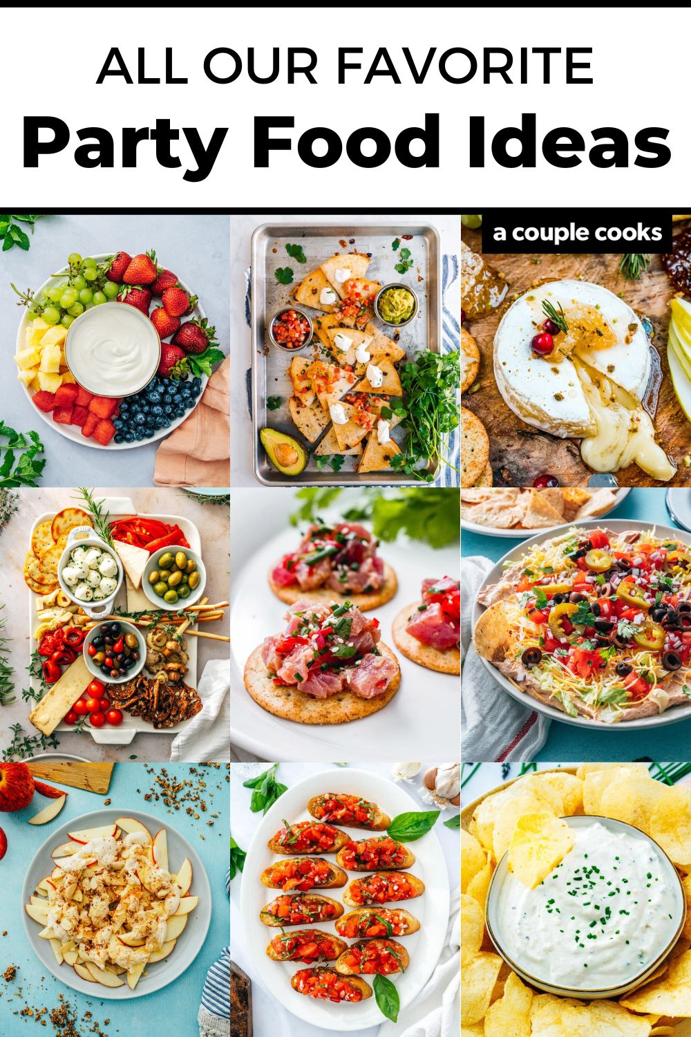 40 Fun Party Food Ideas – A Couple Cooks