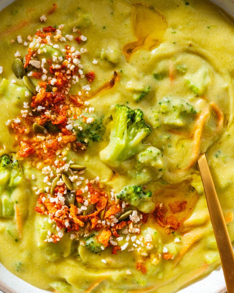 Vegan Broccoli Soup – A Couple Cooks