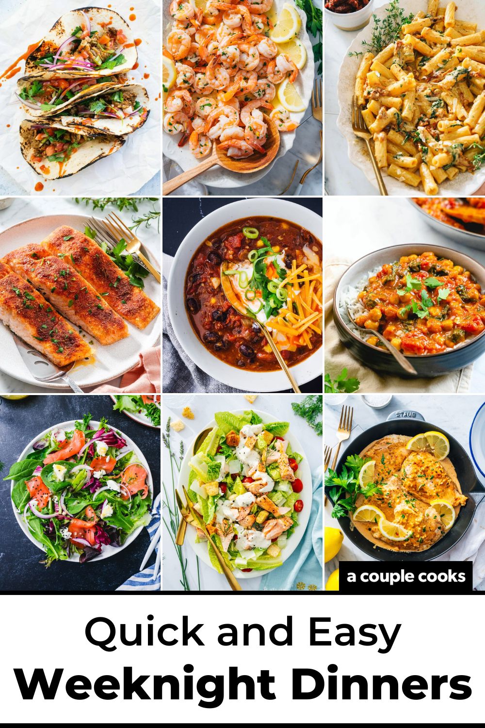 21 Easy Weeknight Dinners – A Couple Cooks