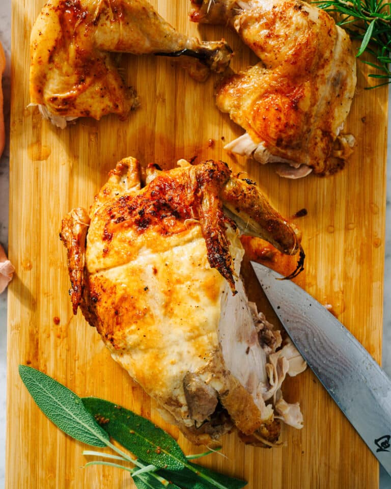 How to Carve a Chicken – A Couple Cooks