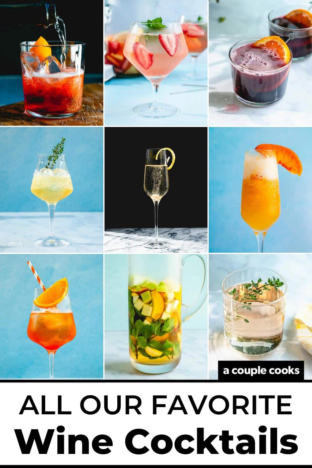 20 Popular Wine Cocktails – A Couple Cooks
