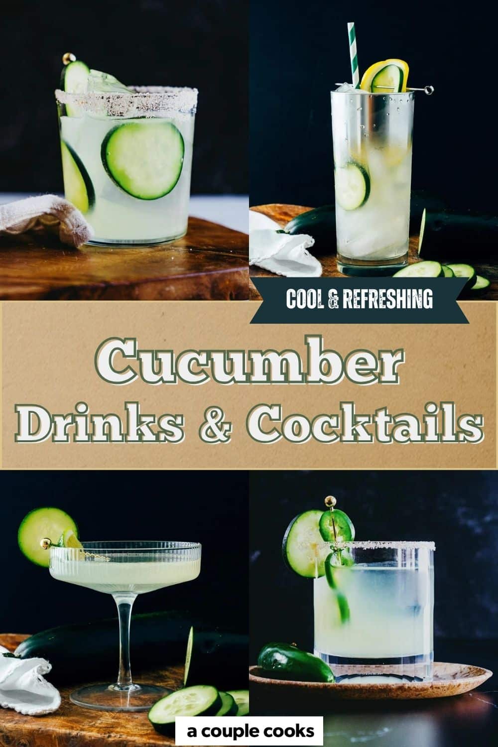 12 Cucumber Drinks & Cocktails – A Couple Cooks