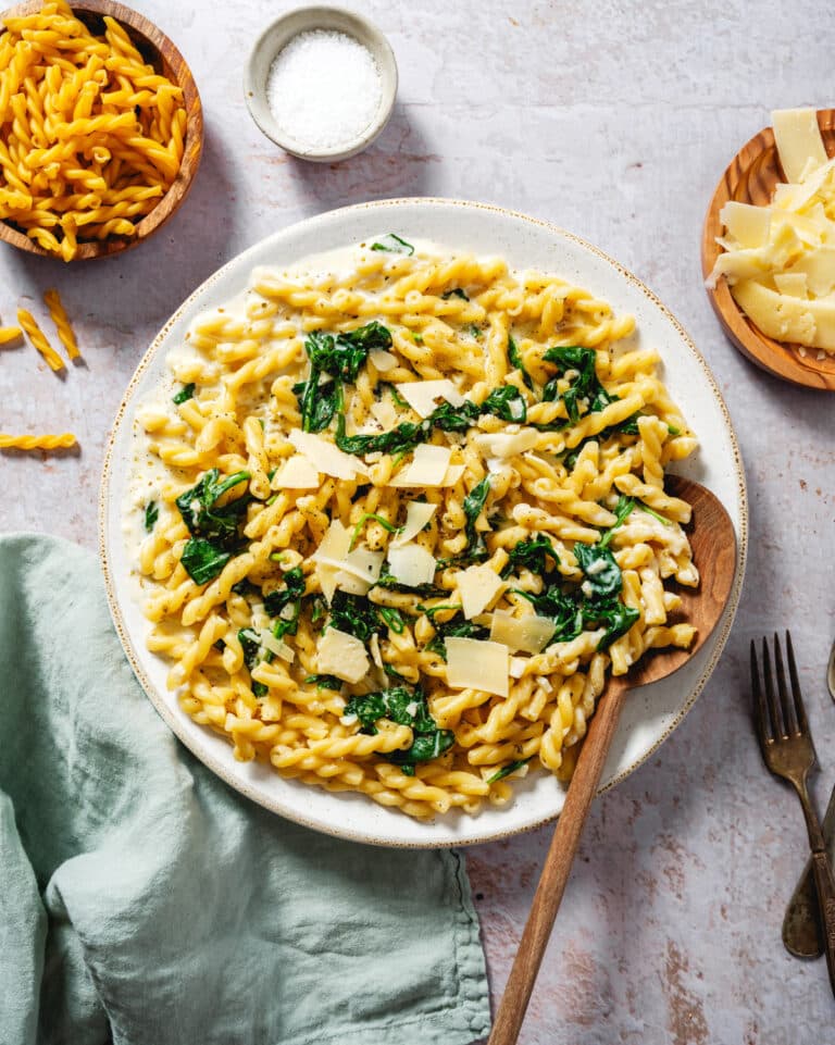 Creamy Gemelli Pasta – A Couple Cooks