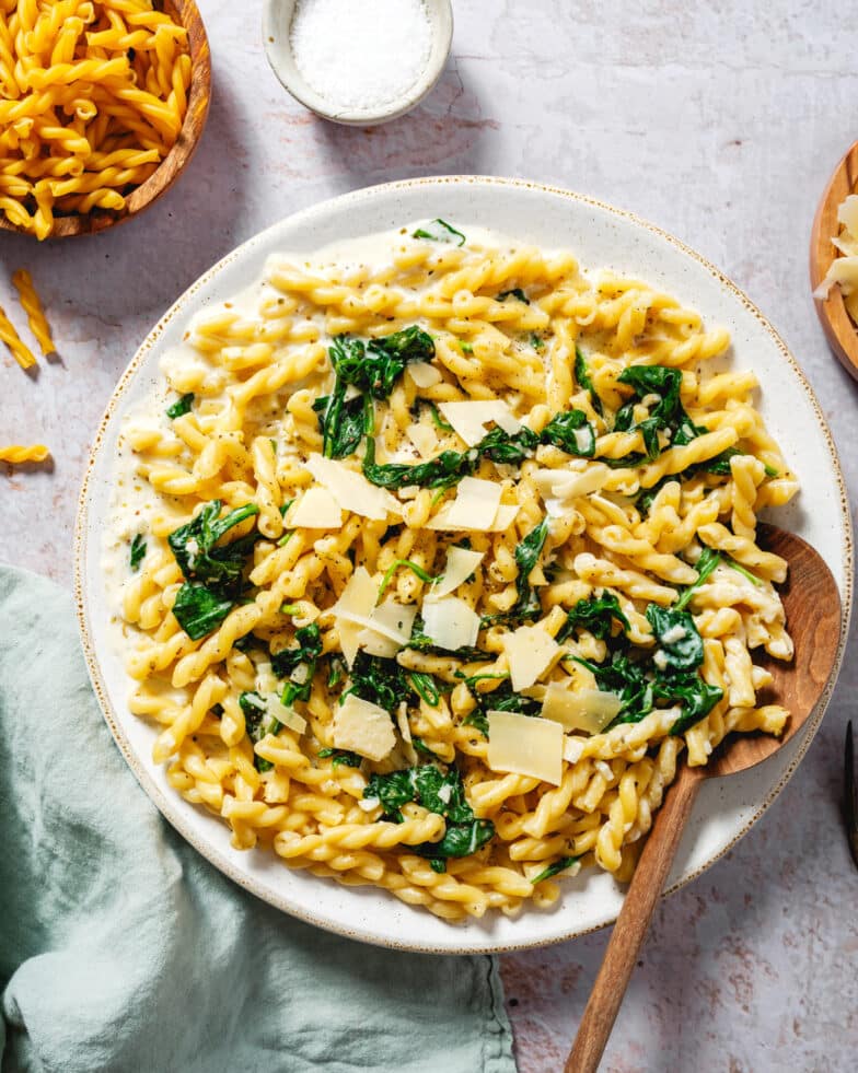 Creamy Gemelli Pasta – A Couple Cooks