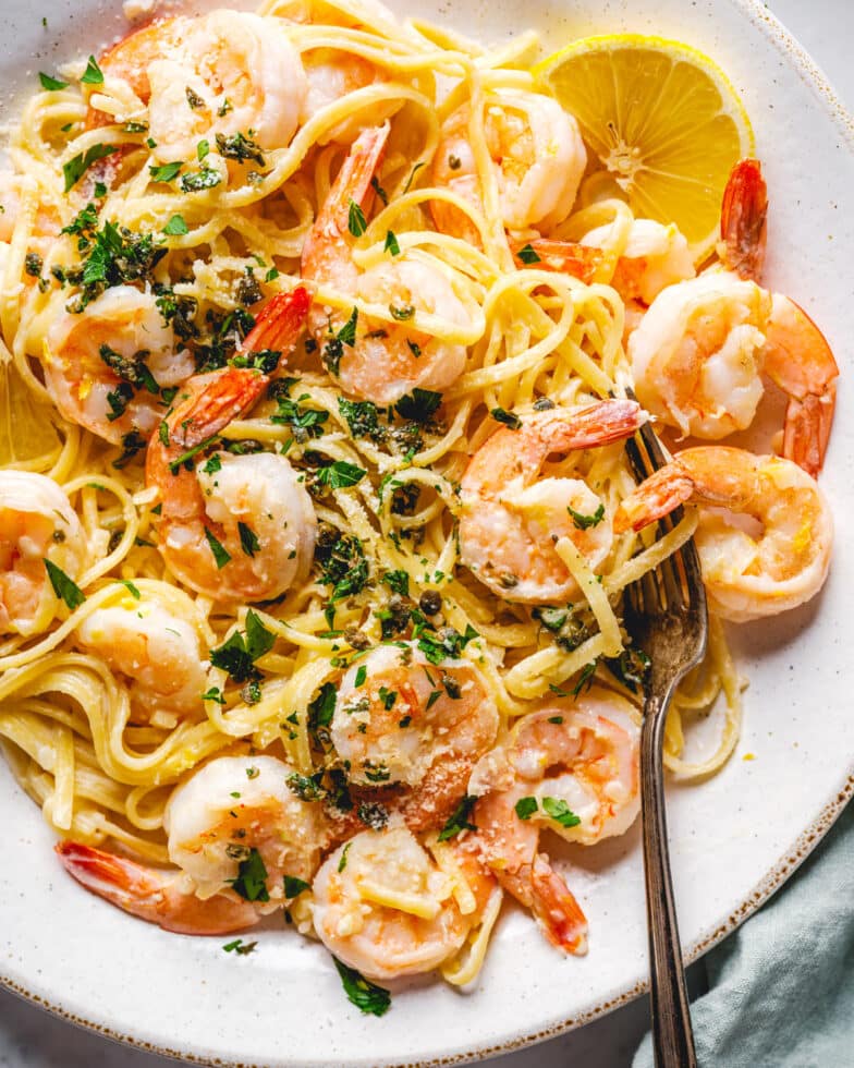 Linguine Pasta with Garlic & Herbs – A Couple Cooks