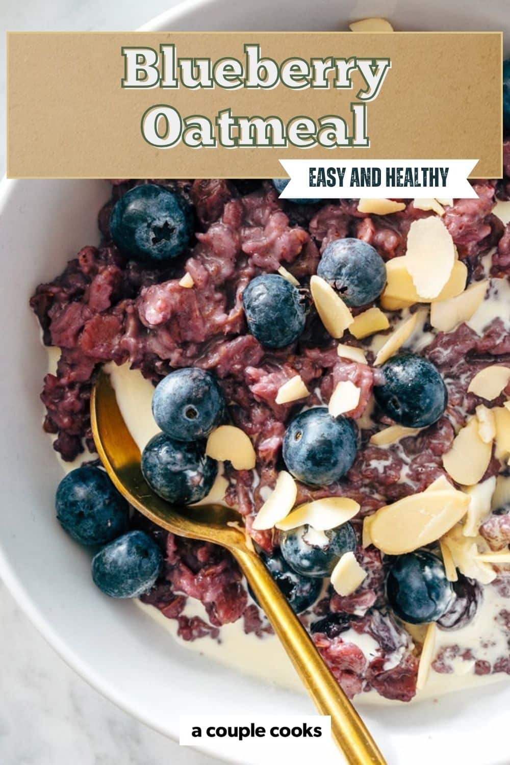 Easy Blueberry Oatmeal – A Couple Cooks