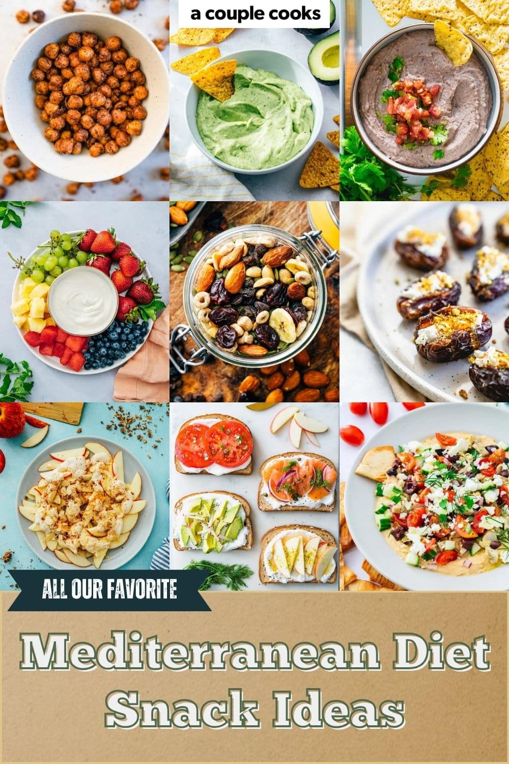 30 Mediterranean Diet Snacks – A Couple Cooks