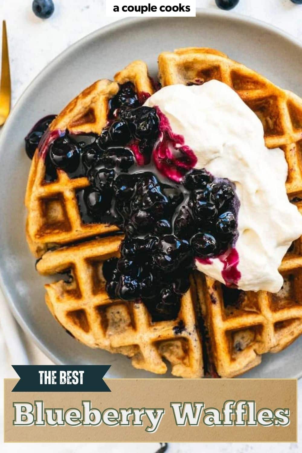 Best Blueberry Waffles – A Couple Cooks