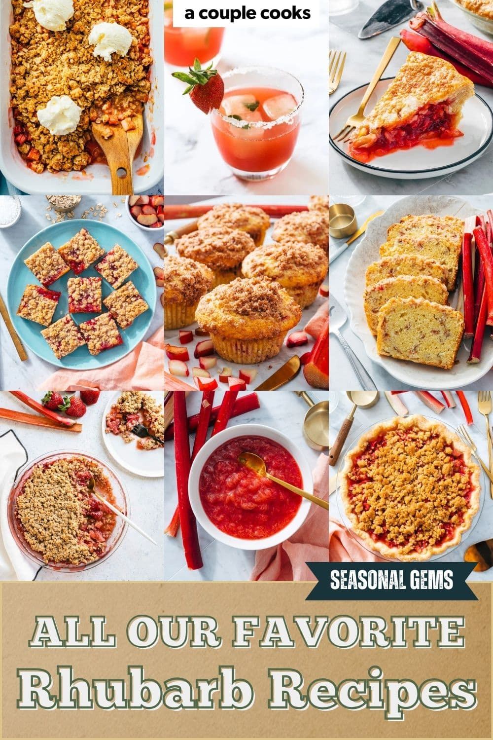 20 Rhubarb Recipes for the Season – A Couple Cooks