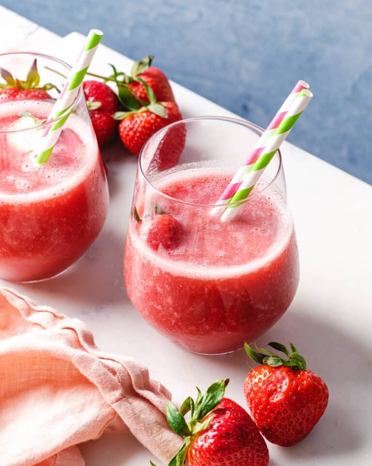 Strawberry Slushie – A Couple Cooks