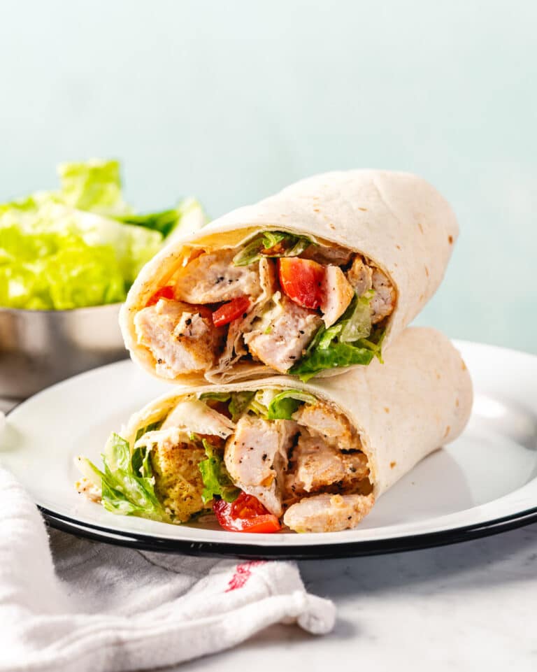 Chicken Caesar Wrap – A Couple Cooks