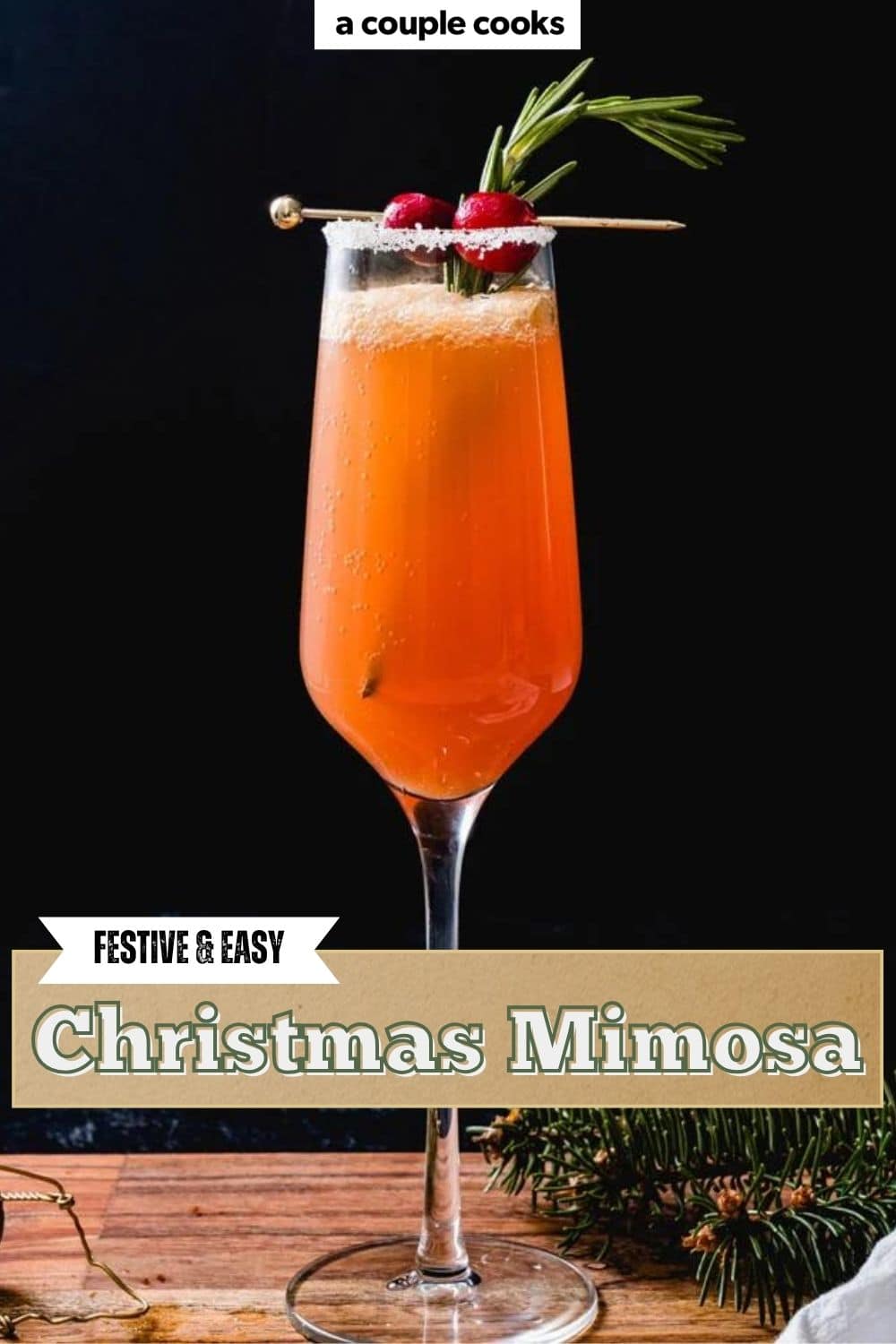 Christmas Mimosa – A Couple Cooks