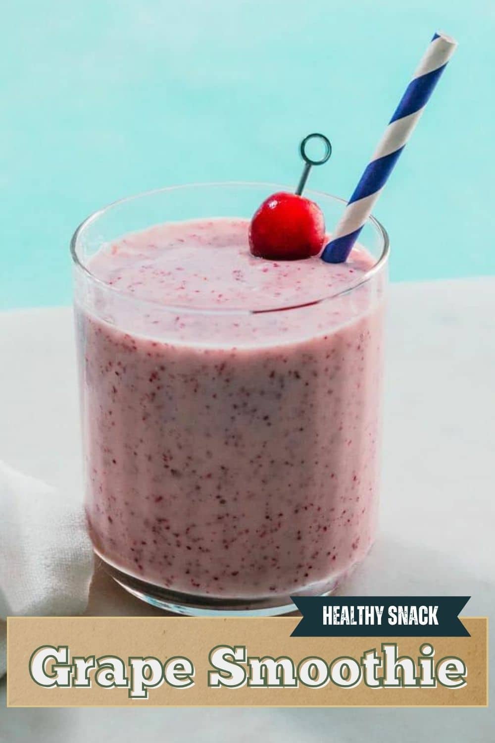 Easy Grape Smoothie (Just 4 Ingredients!)