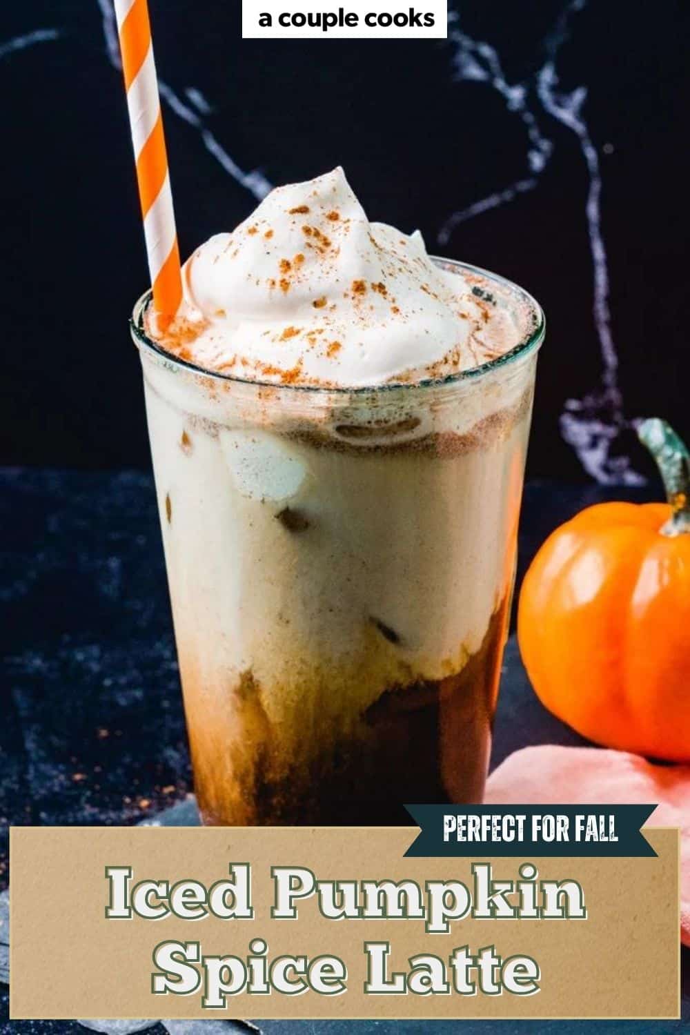 Iced Pumpkin Spice Latte – A Couple Cooks