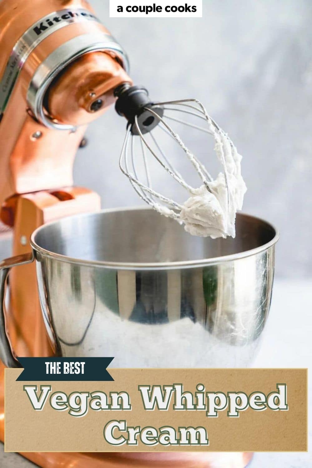 Vegan Whipped Cream (3 Ingredients!) – A Couple Cooks