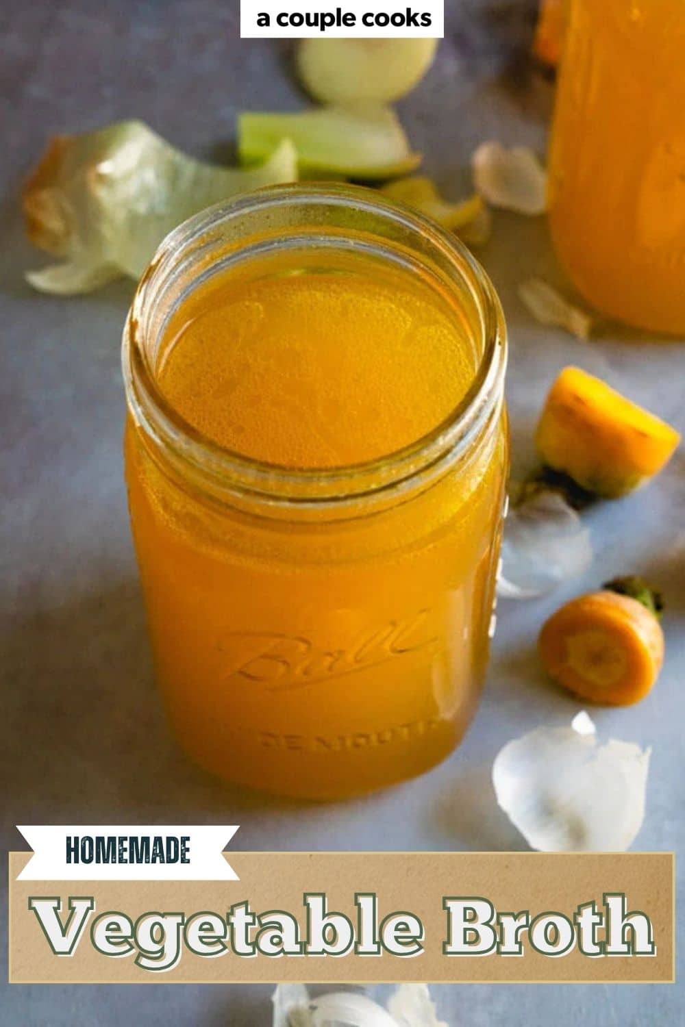 Easy Vegetable Broth Recipe – A Couple Cooks