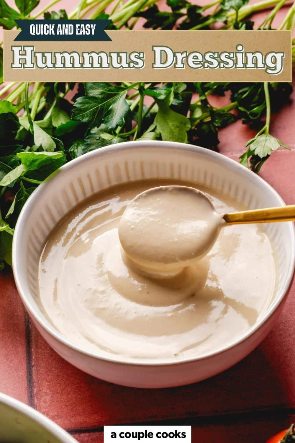 Hummus Dressing – A Couple Cooks