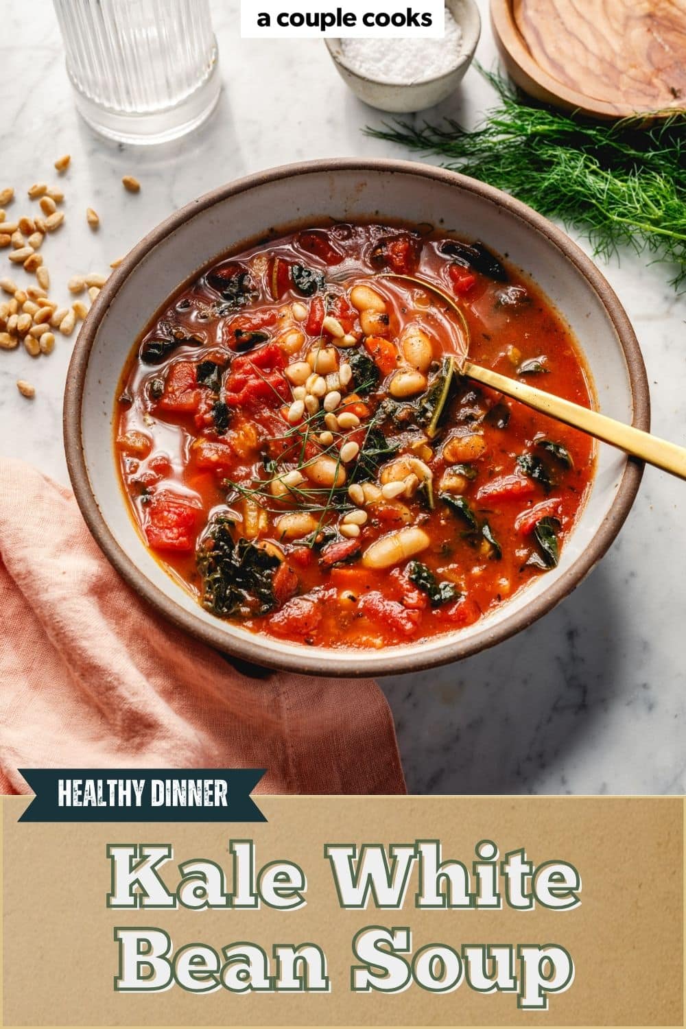 Kale White Bean Soup – A Couple Cooks