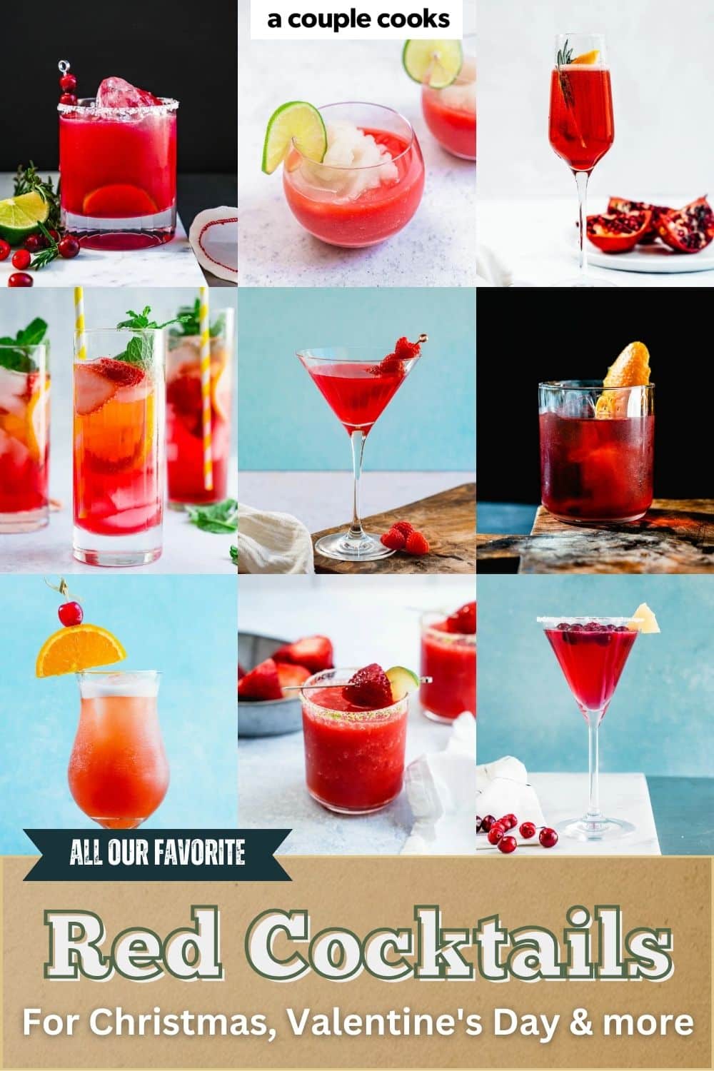 12 Brilliant Red Cocktails – A Couple Cooks