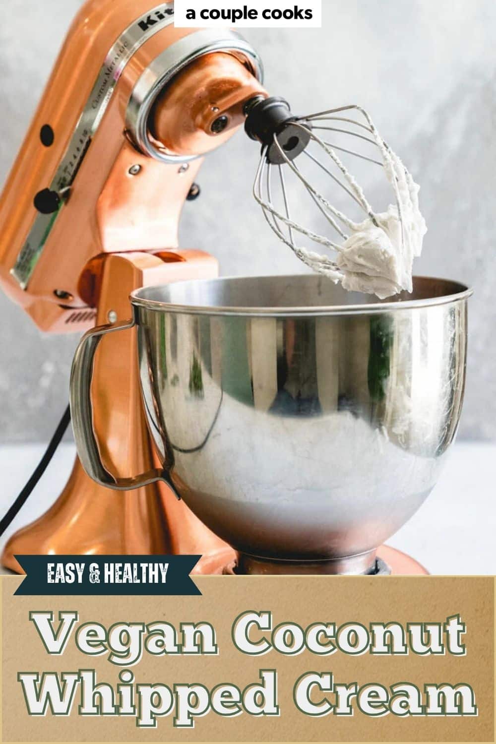 Vegan Whipped Cream (3 Ingredients!) – A Couple Cooks
