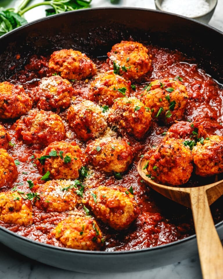 Chicken Meatballs (Baked!) – A Couple Cooks