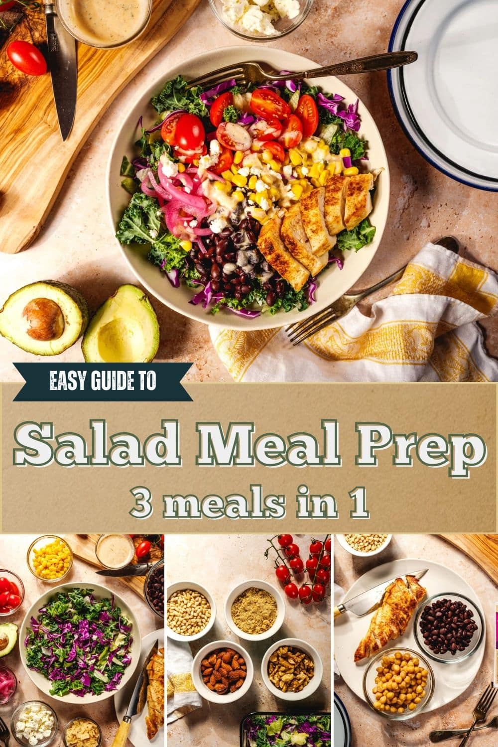 Salad Meal Prep Guide (3 in 1!) – A Couple Cooks