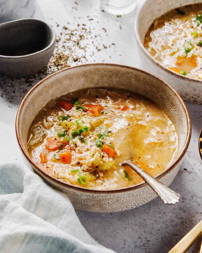 Chicken and Rice Soup (Family Favorite!) – A Couple Cooks