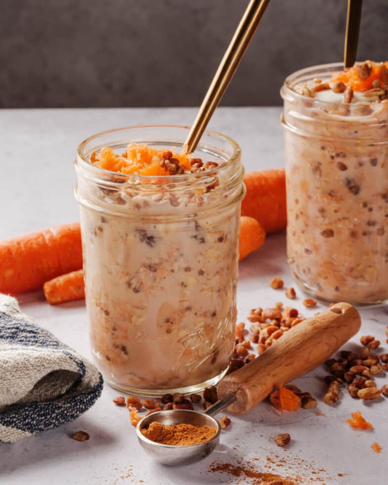Carrot Cake Overnight Oats – A Couple Cooks