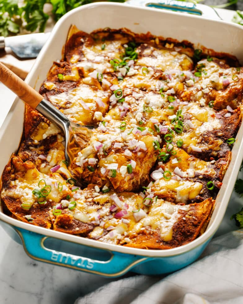 Enchilada Casserole – A Couple Cooks