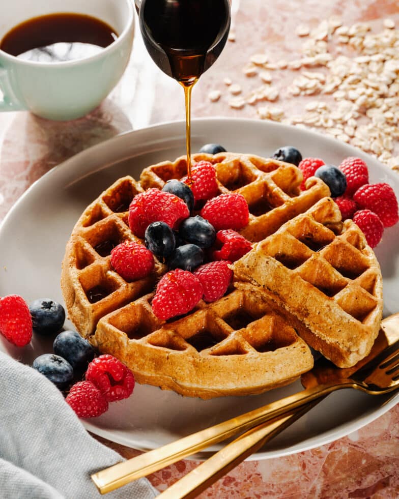 Oatmeal Waffles – A Couple Cooks