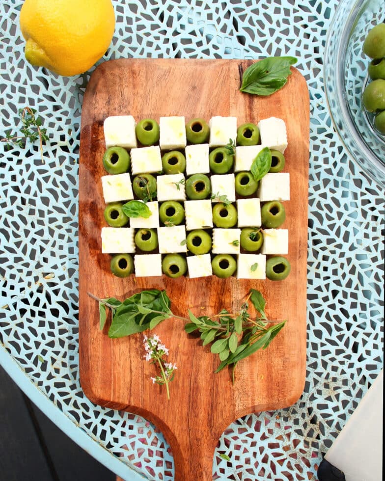 Olive and Feta Appetizer – A Couple Cooks