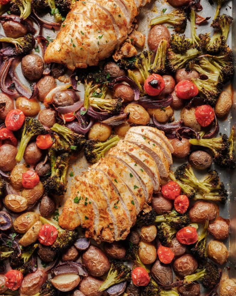 Sheet Pan Chicken and Veggies – A Couple Cooks