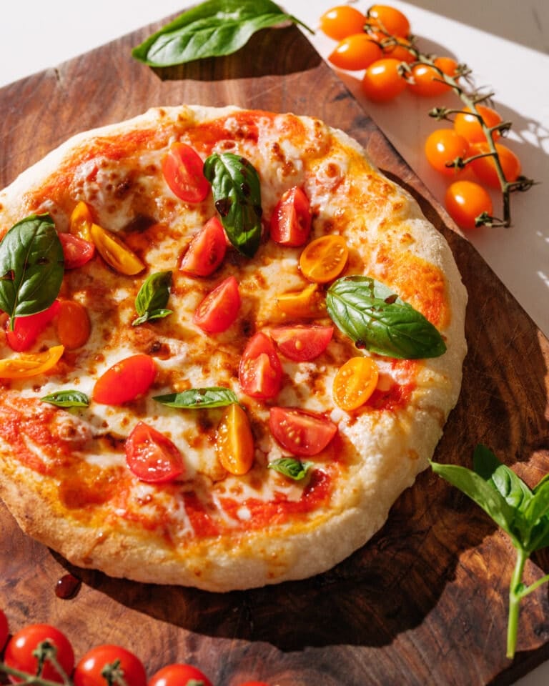 Caprese Pizza – A Couple Cooks